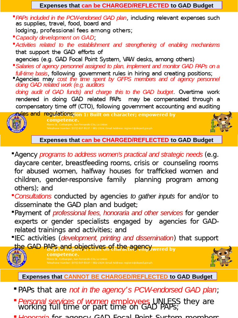 GAD Expenses | PDF
