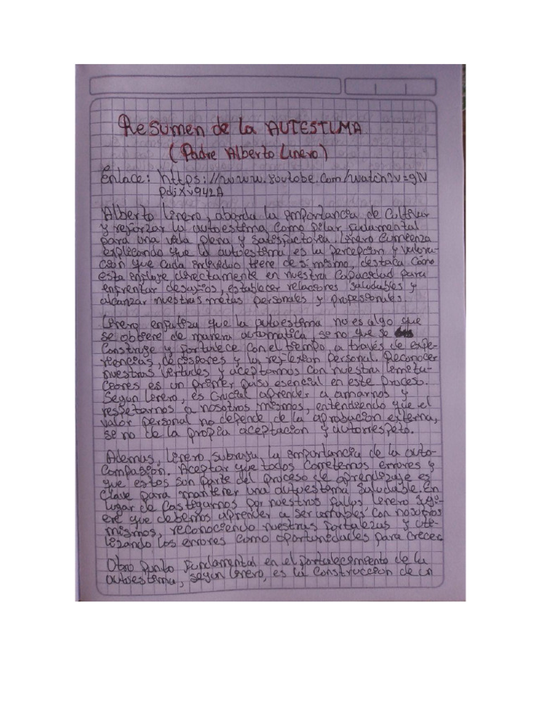 AUTOESTIMA Alberto Linero | PDF