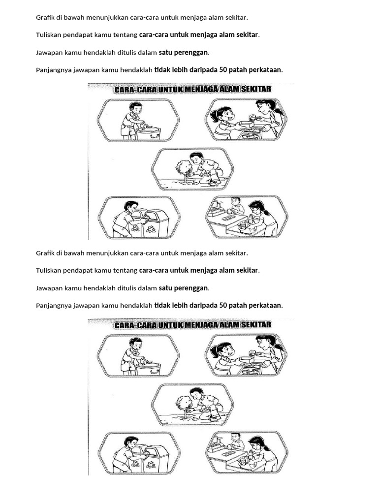 Bahagian C - Cara-Cara Menjaga Alam Sekitar | PDF
