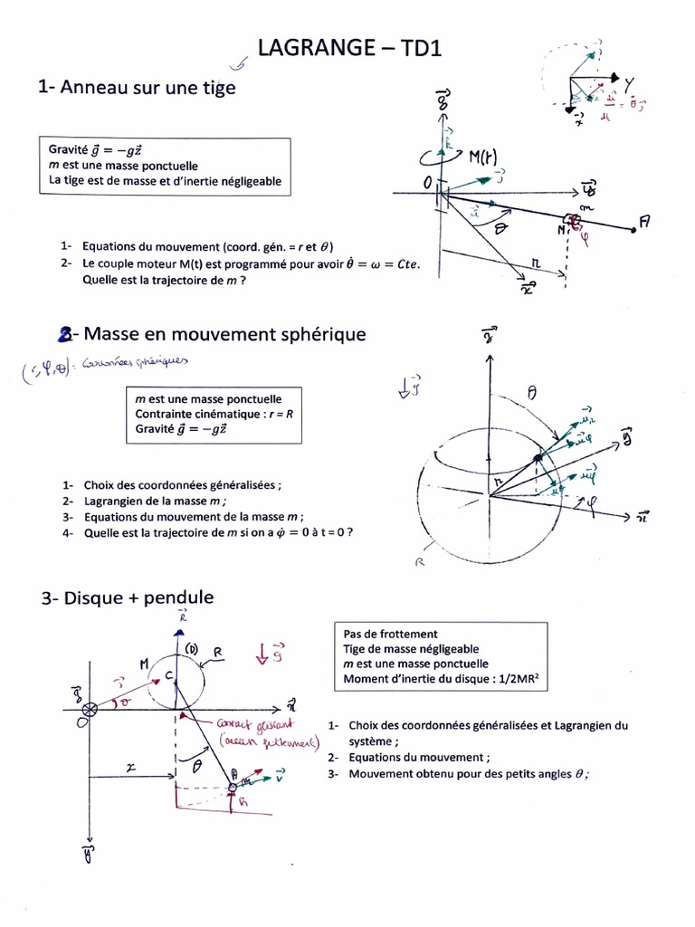 TD1 LAGRANGE | PDF