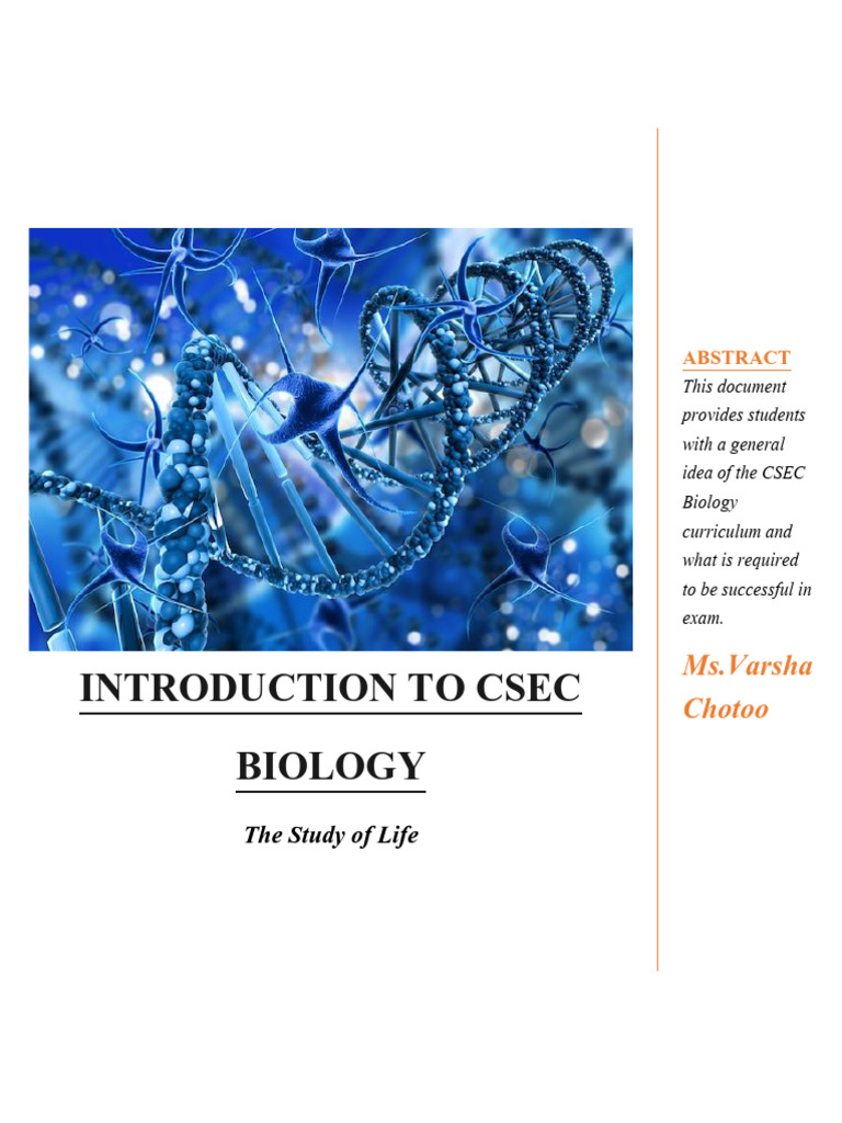 Introduction To CSEC Biology | PDF