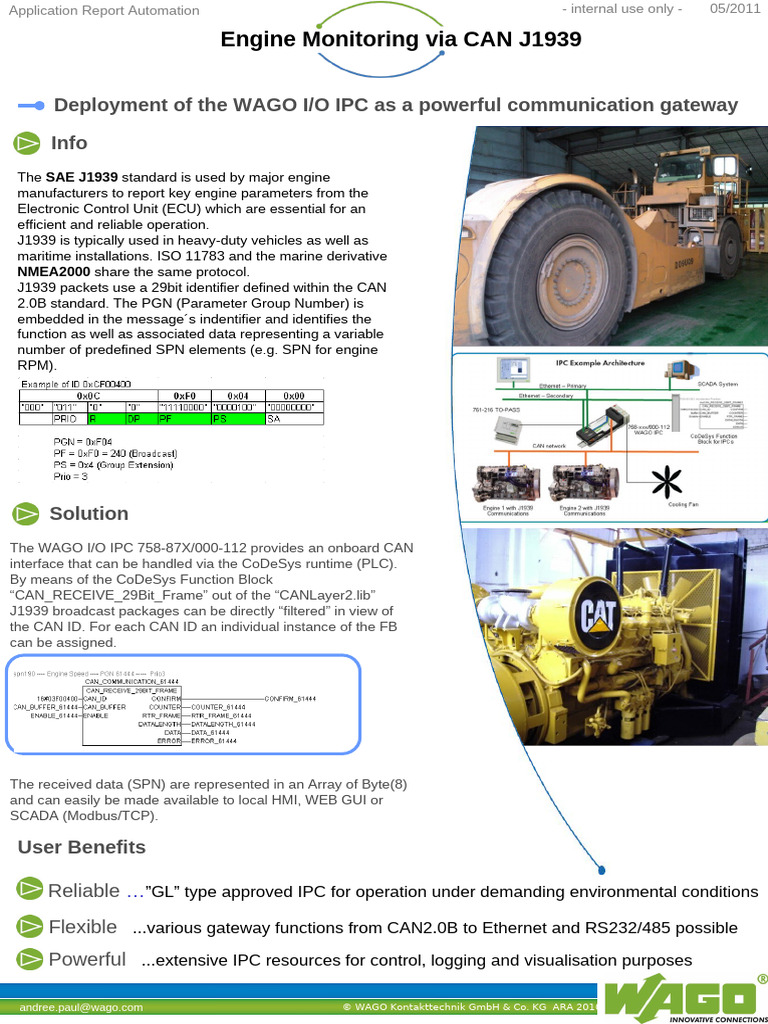 M 26 Engine Monitoring J1939 IPC MAP D0511E | PDF