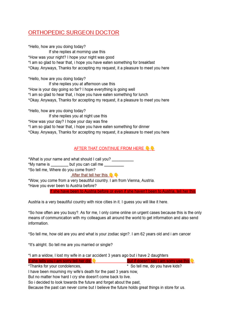 Orthopedic Surgeon Doctor | PDF