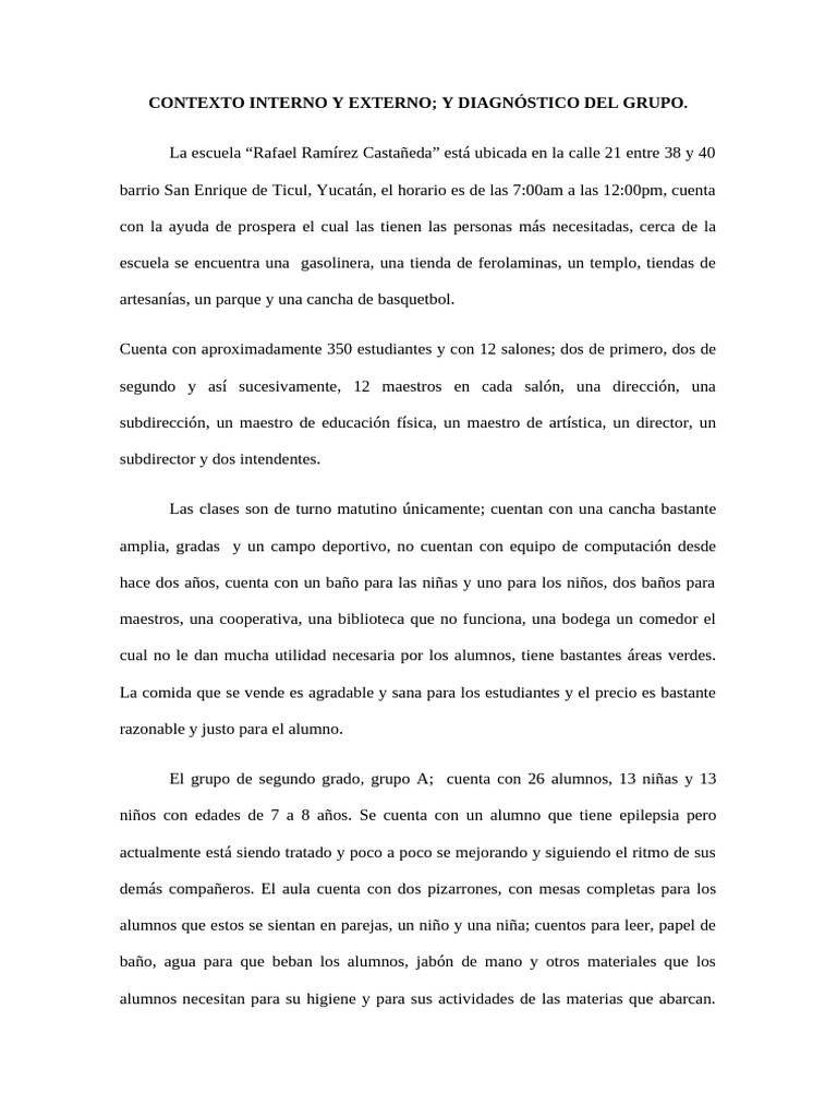 Contexto Interno y Externo | PDF