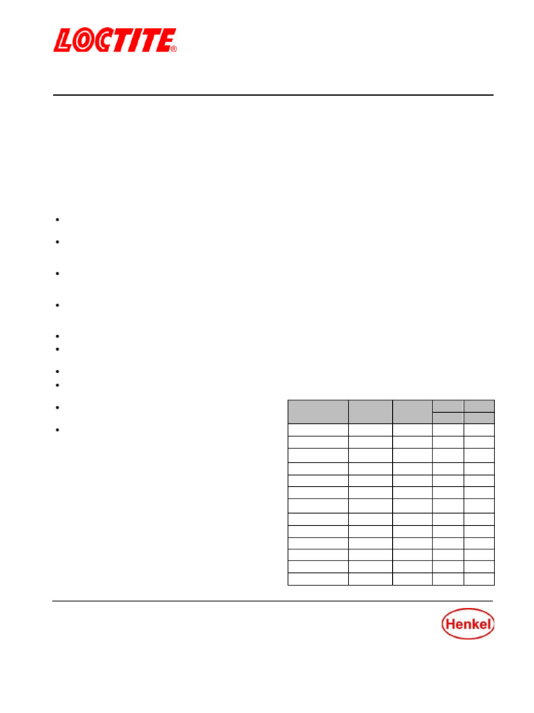 TDS Loctite LB 8608 SuperLub | PDF