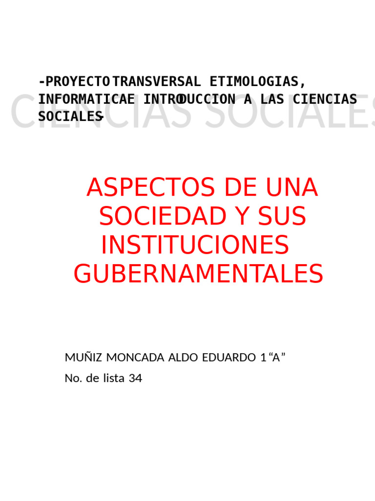 PROYECTO TRANSVERSAL | PDF
