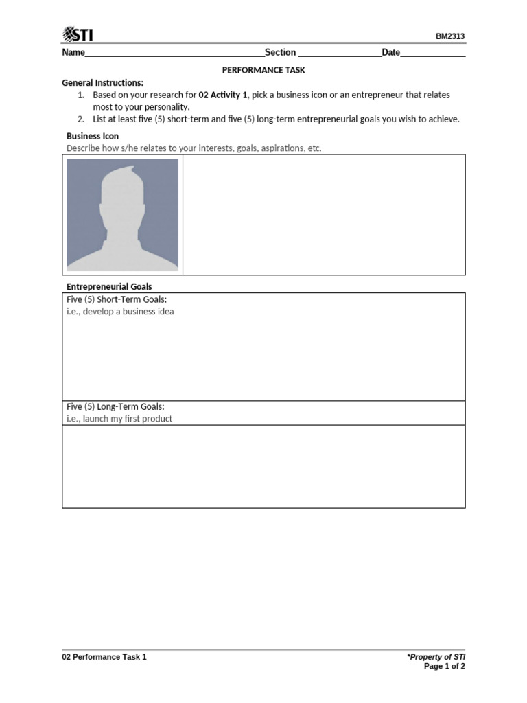 02 Performance Task 1 | PDF