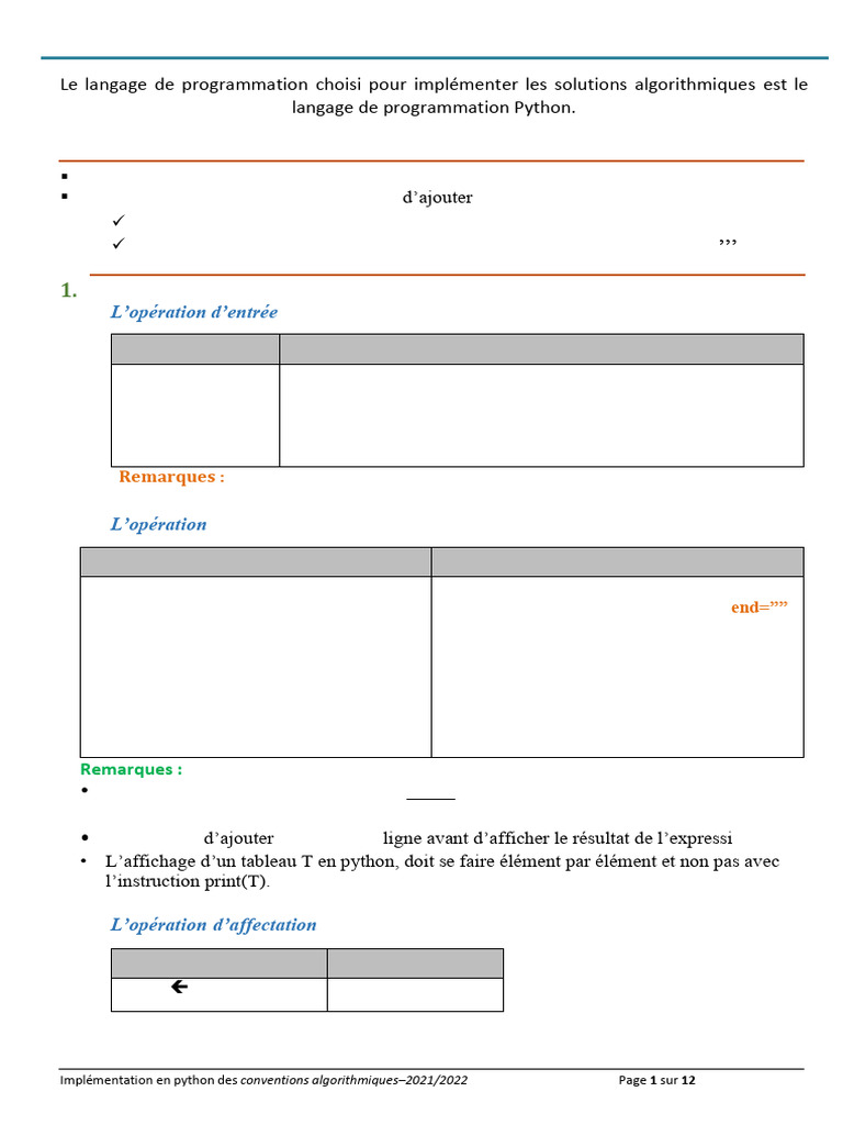 Convention-Algo Année 2023 | PDF