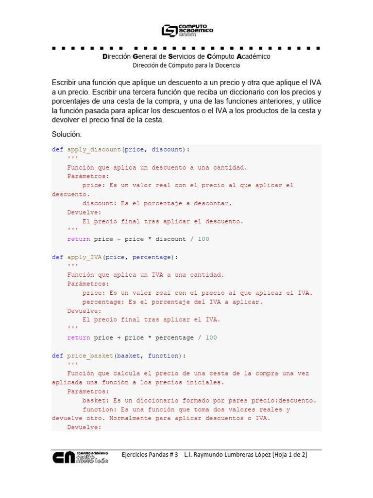 04 Ejercicios Pandas | PDF