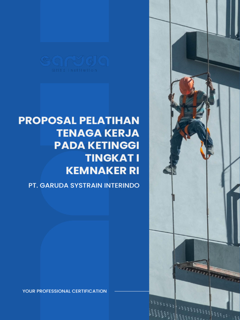 Proposal Pelatihan TKPK I KEMNAKER PT. Garuda Systrain Interindo Update ...