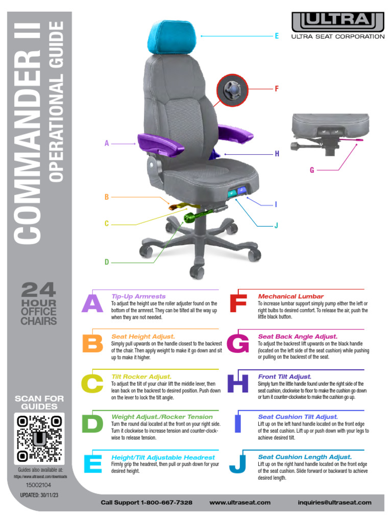 Commander Office Chair Operational Guide | PDF