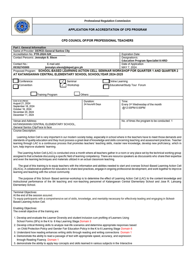 Kces Slac Fro Q1 and Q2 | PDF