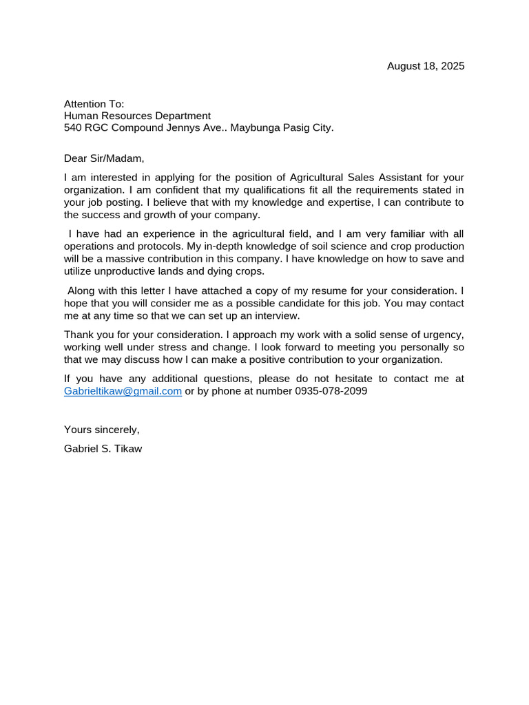 APPLICATION-LETTER | PDF