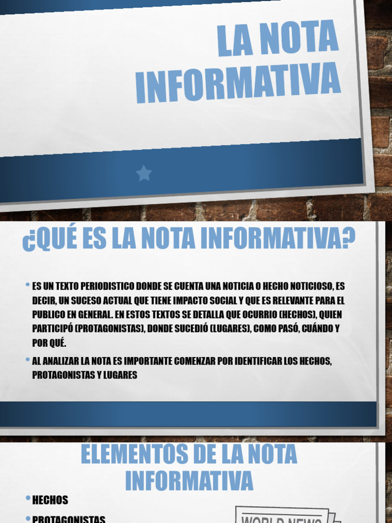 La Nota Informativa | PDF