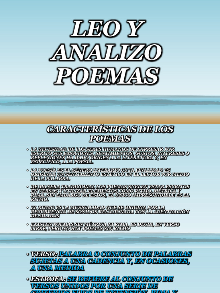 Leo y Analizo Poemas | PDF