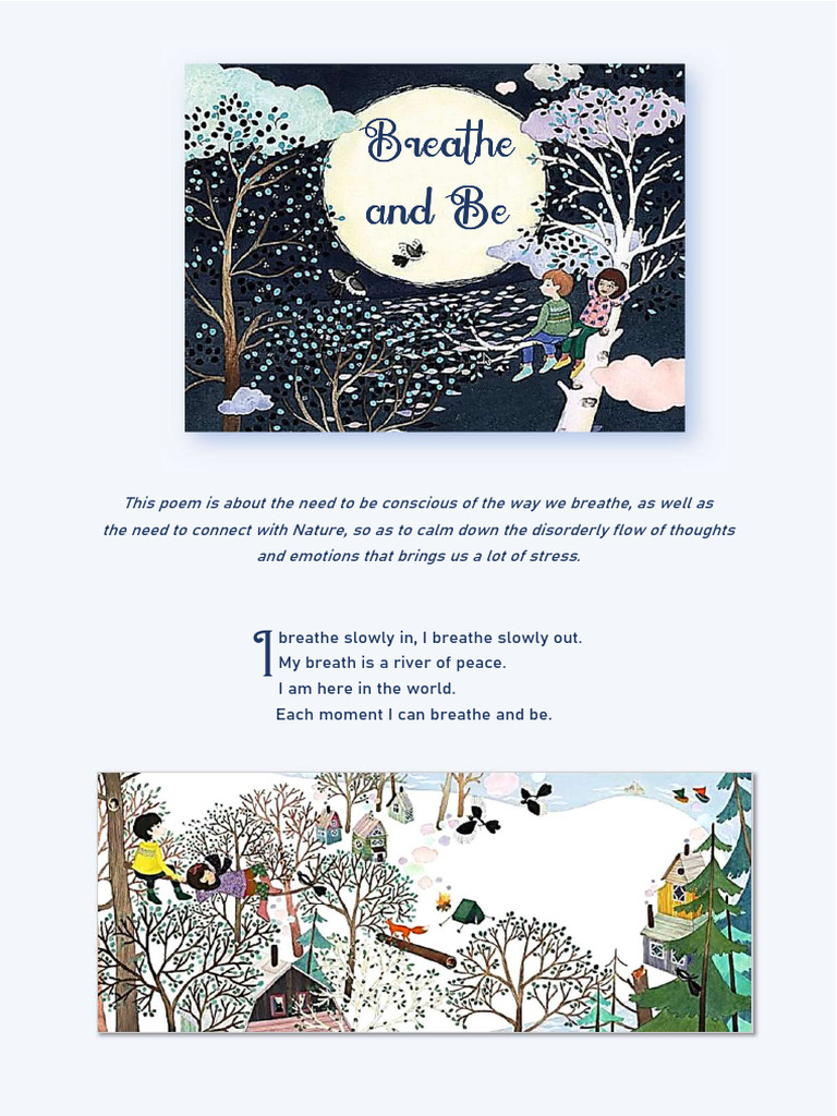 Breathe and Be: A Poem by Kate Coombs | PDF