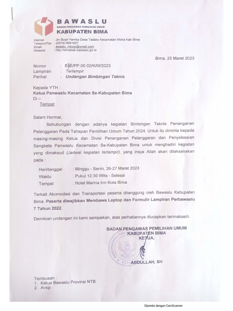 Contoh Undangan | PDF