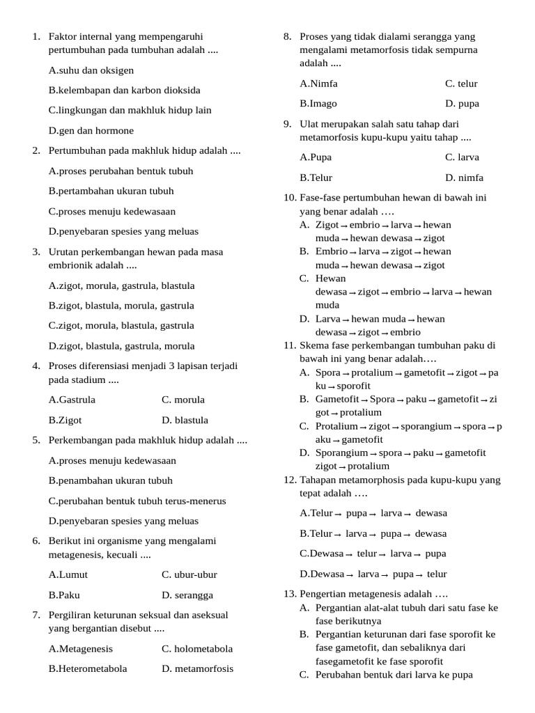 Soal PTS Kelas 9 | PDF
