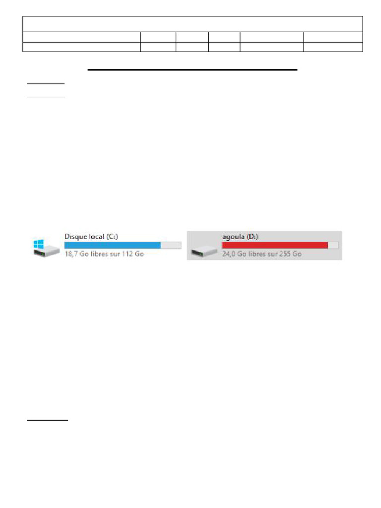 DEVOIR 3 Informatique 1ere A4 | PDF
