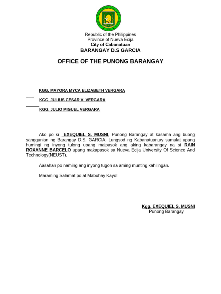 Endorsement Neust | PDF