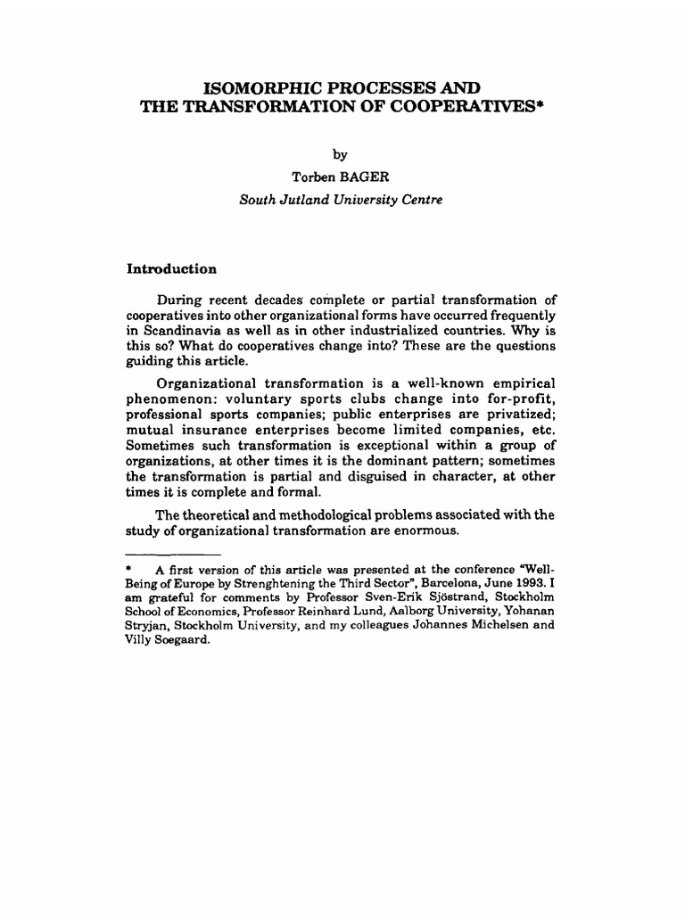 Isomorphic Processes and The Transformat | PDF