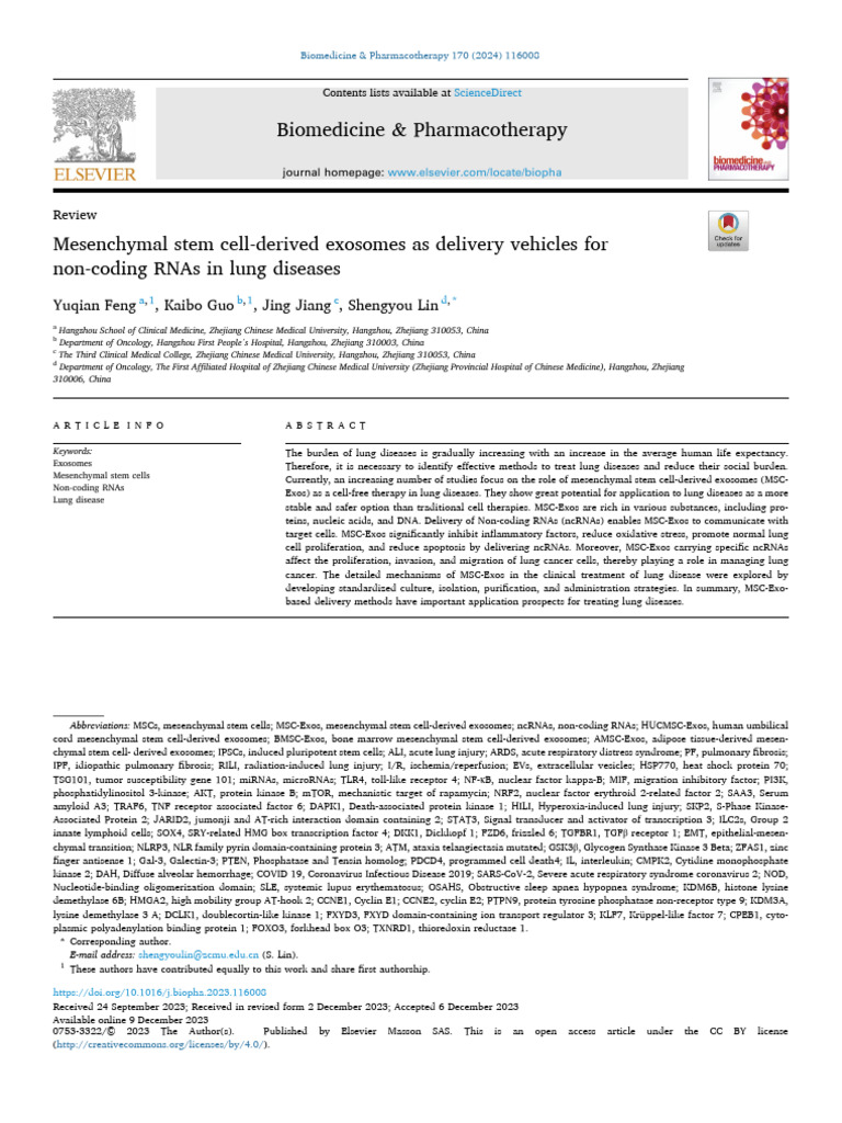 Mesenchymal-stem-cell-derived-exosomes-as-delivery-veh_2024_Biomedicine---Ph | PDF