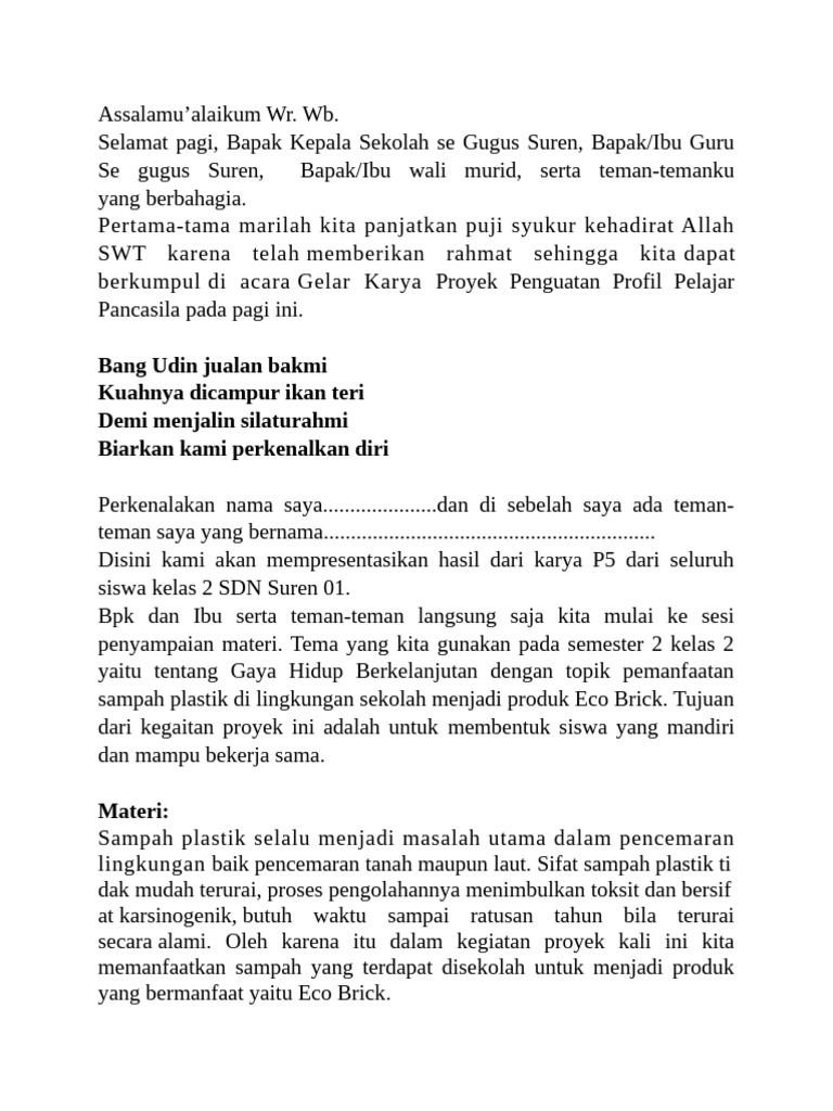 Presentasi p5 Kels 2 | PDF