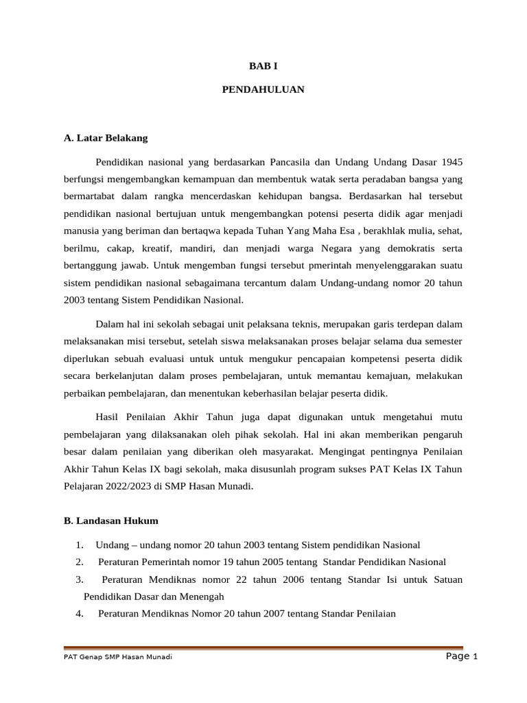 Program PAT 2023 | PDF