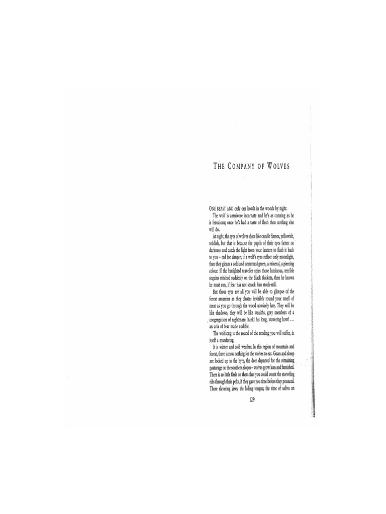 The Company of Wolves | PDF