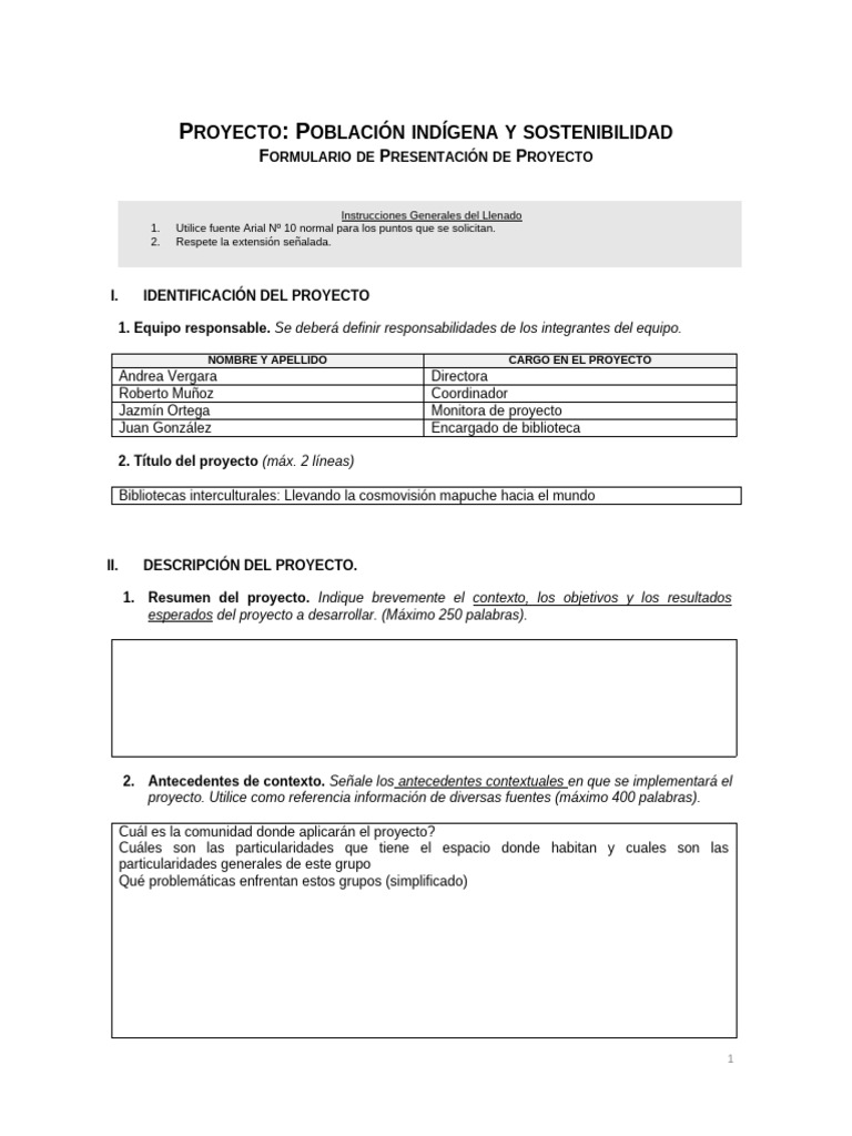Formato Proyecto | PDF