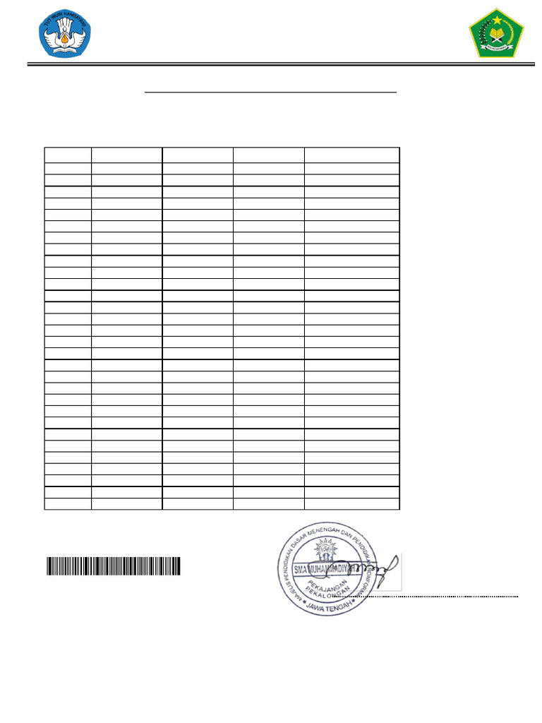 Draf Kehadiran Guru Dan Pengawas PR Sept | PDF