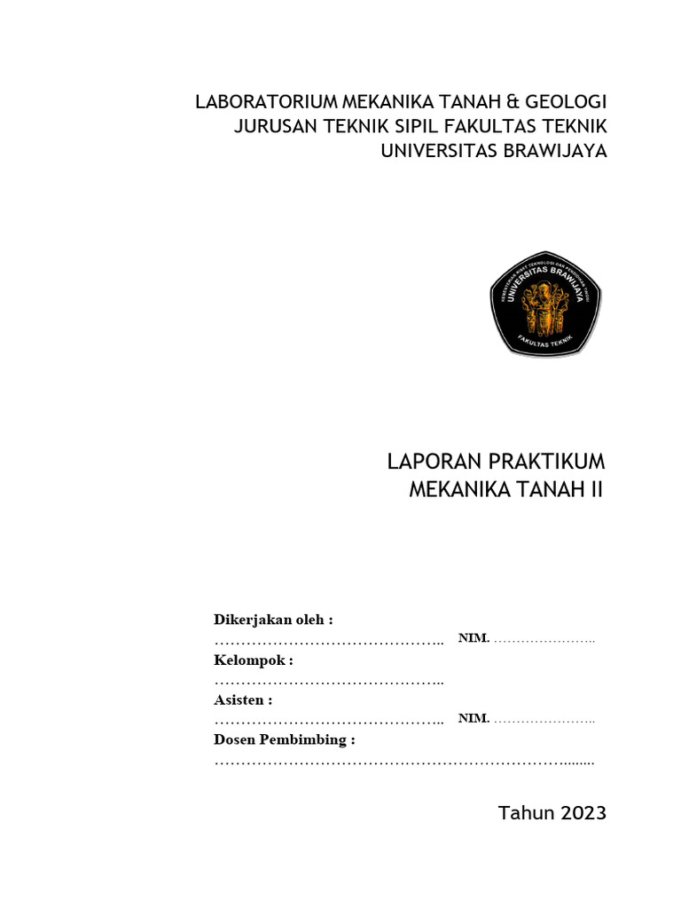 Template Laprak Mektan II Kla Slaj | PDF