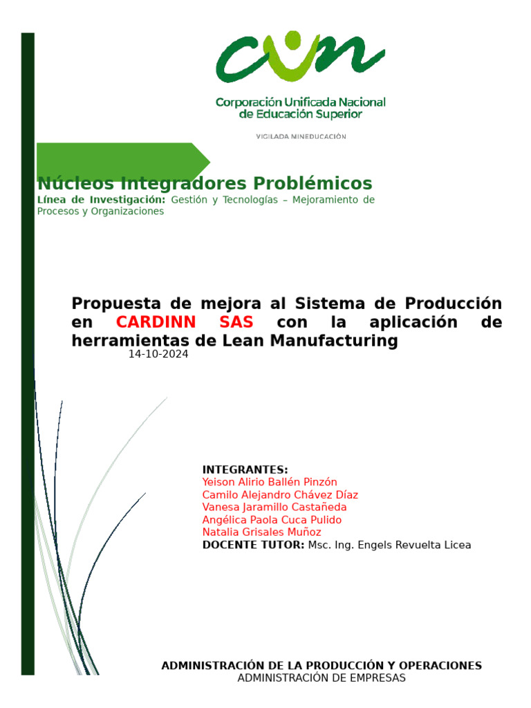 Plantilla de ACA-NIP (Nucleo Integradores Problemicos) 1 | PDF