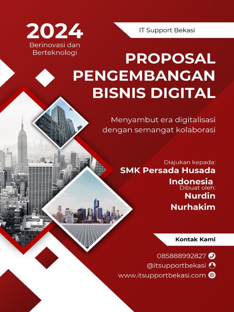 Merah Dan Putih Modern Proposal Bisnis | PDF