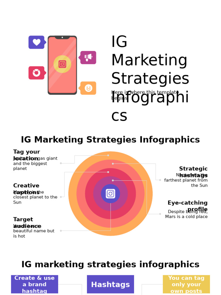 IG Marketing Strategies Infographics by Slidesgo | PDF