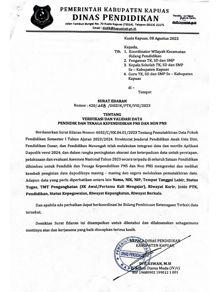 Edit - Se - Verifikasi - Dan - Validasi - Data Randy | PDF