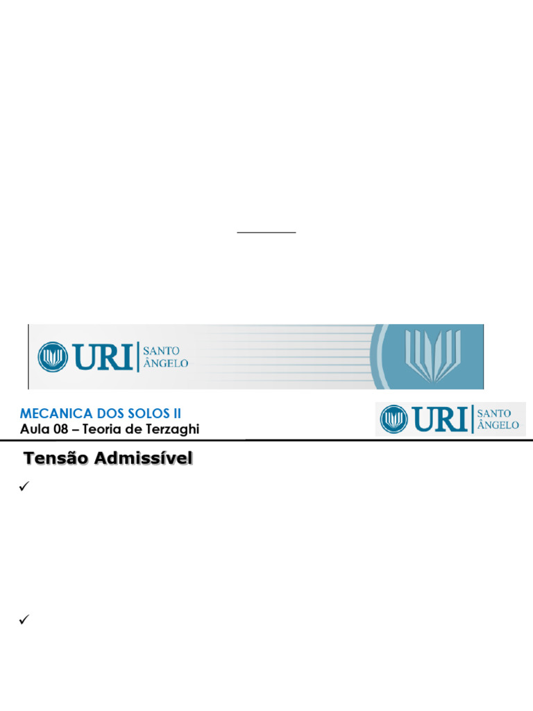 Aula 08- Terzaghi | PDF