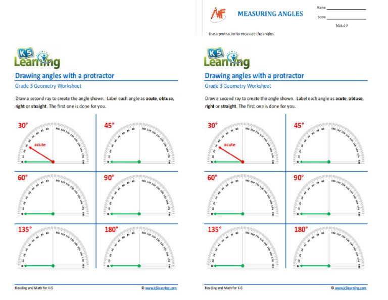 Measuring Angle Week 1 Quarter 1 | PDF