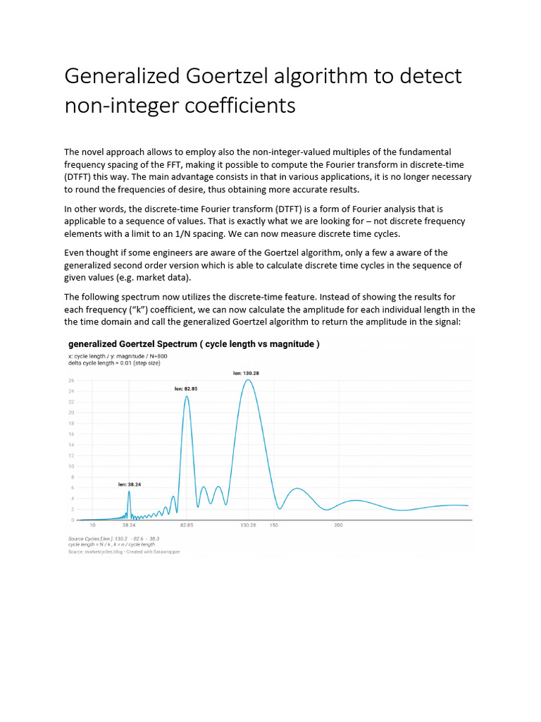 8 Generalized Goertzel | PDF