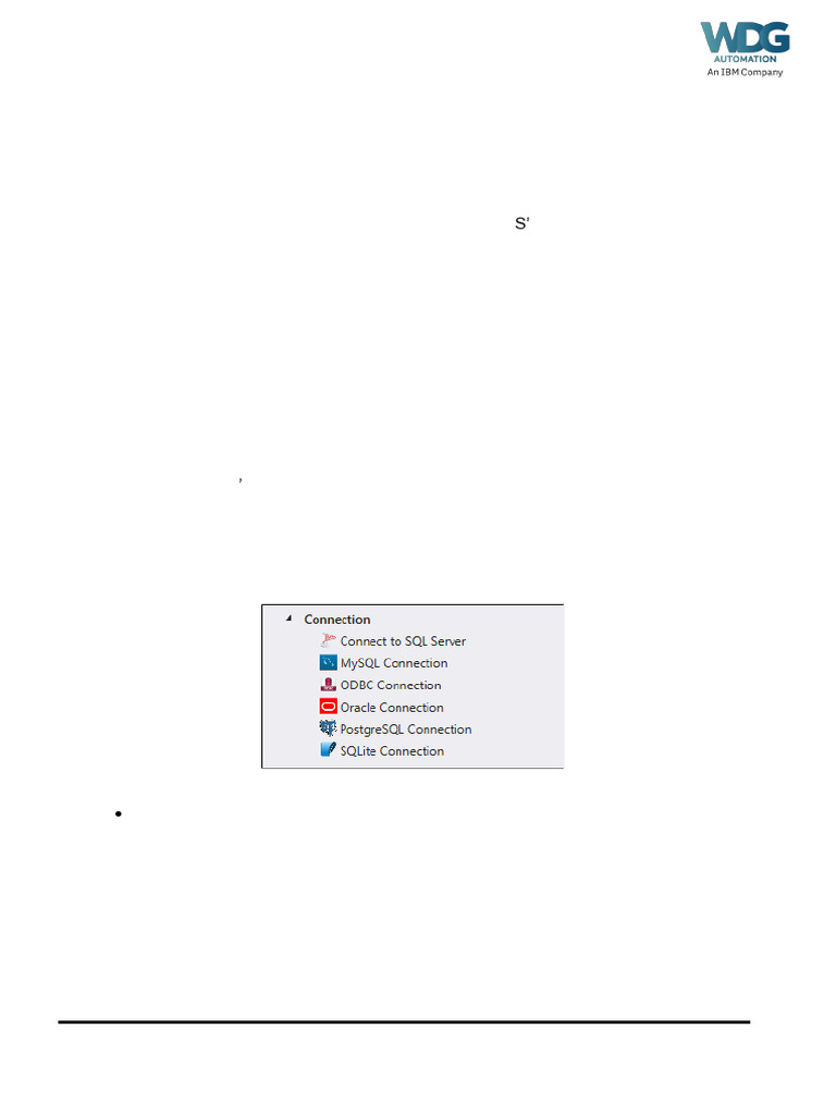 Introduction To Database With WDG Automation | PDF