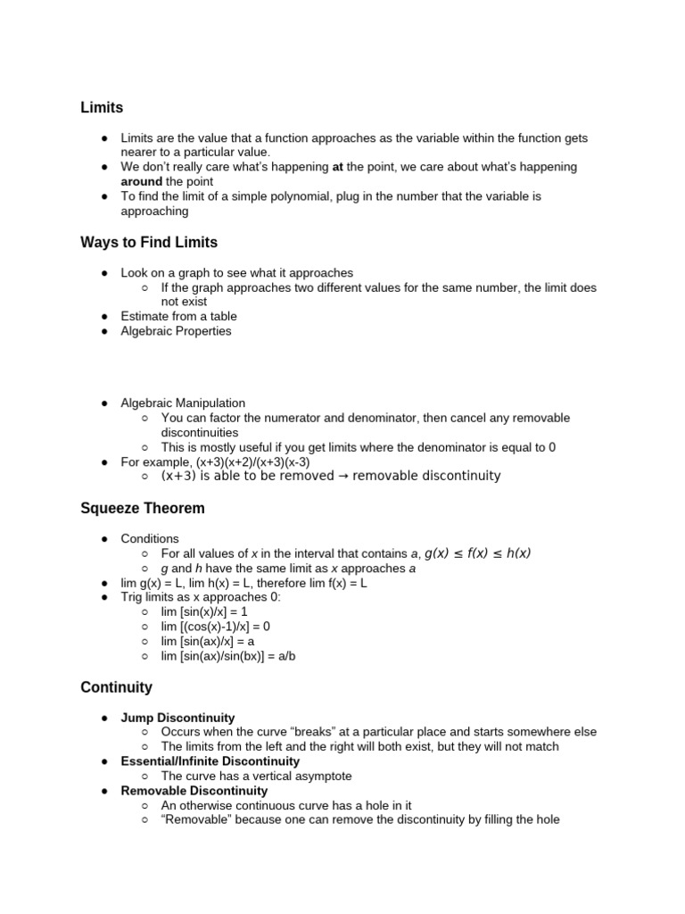 Ap Calculus Ab Unit 1 Pdf