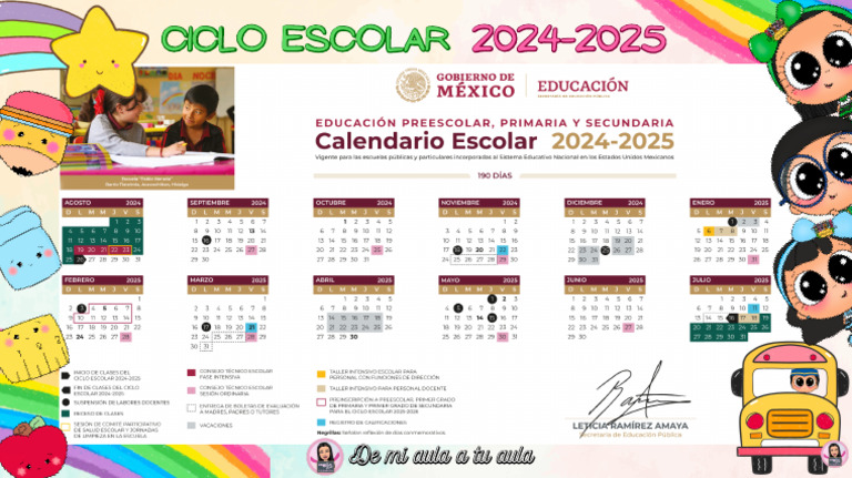 Calendario Escolar 2024-2025 | PDF