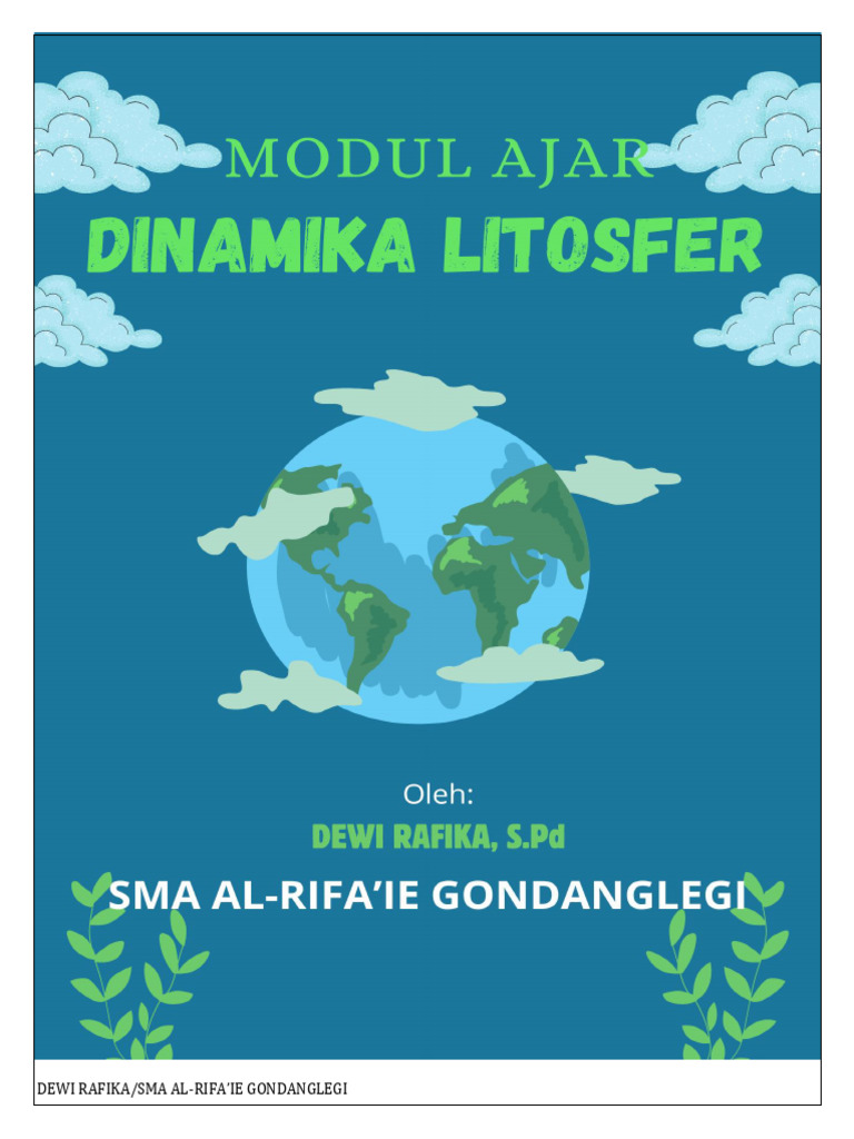 Modul Ajar Fenomena Litosfer | PDF