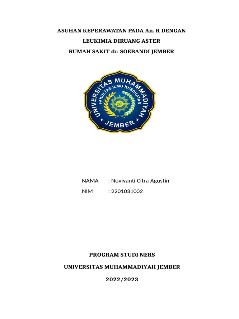 Askep LEUKIMIA (Aster) | PDF