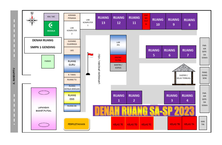 Denah Ruang Sa-Sp 2023 | PDF