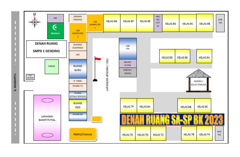 Denah Ruang Sa-Sp BK 2022 - 2023 | PDF