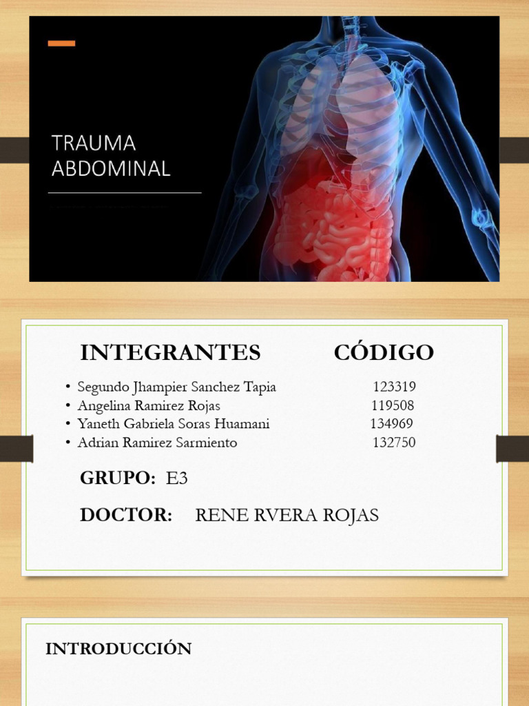 Trauma Abdominal Exposicion | PDF