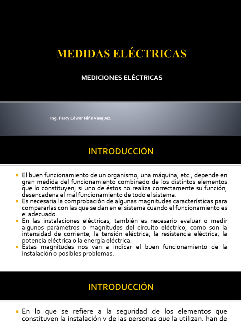 Semana1. Mediciones Eléctricas | PDF