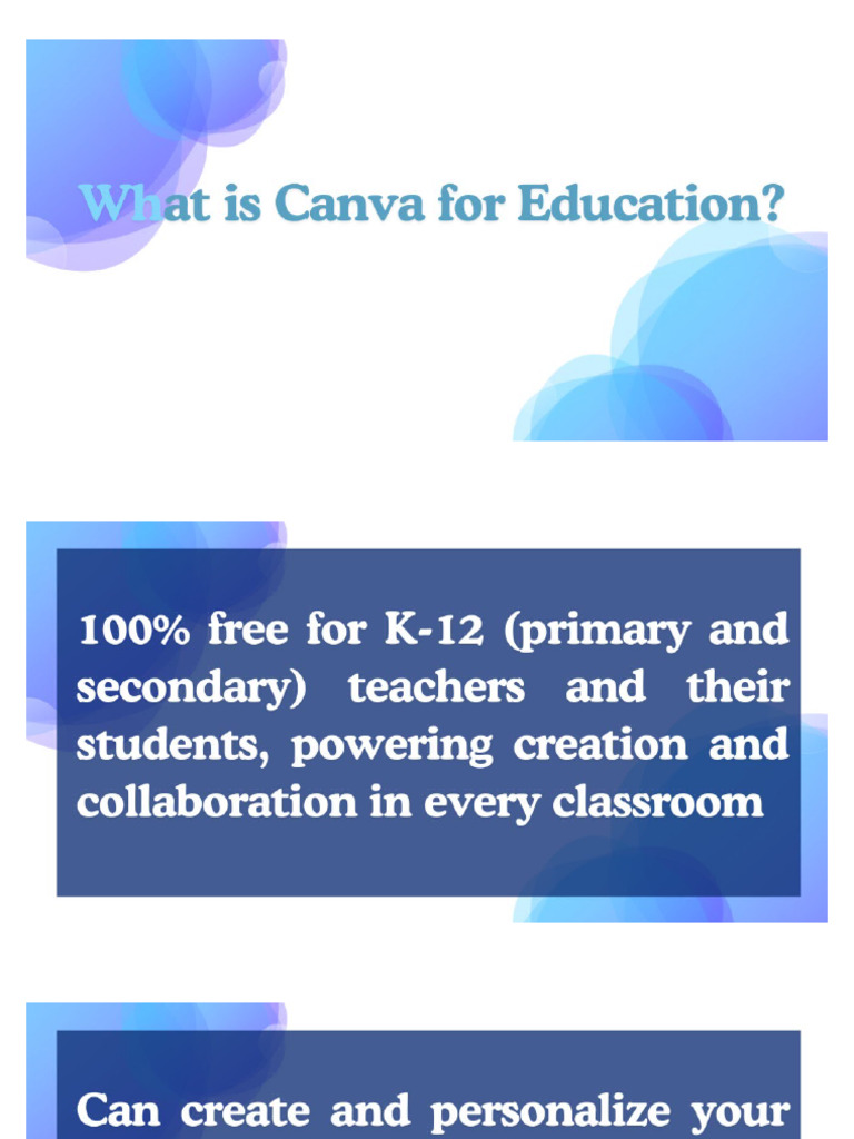 What Is Canva For Education | PDF