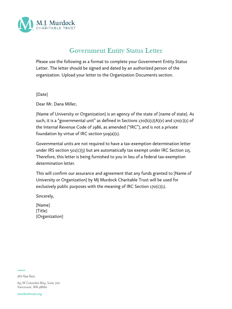 Company - Status-Letter | PDF